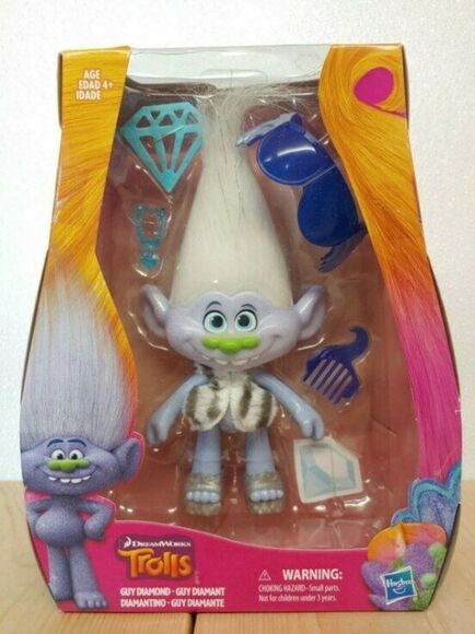 Dreamworks | Other | Trolls Guy Diamond 9inch Figure Hasbro Dreamworks ...